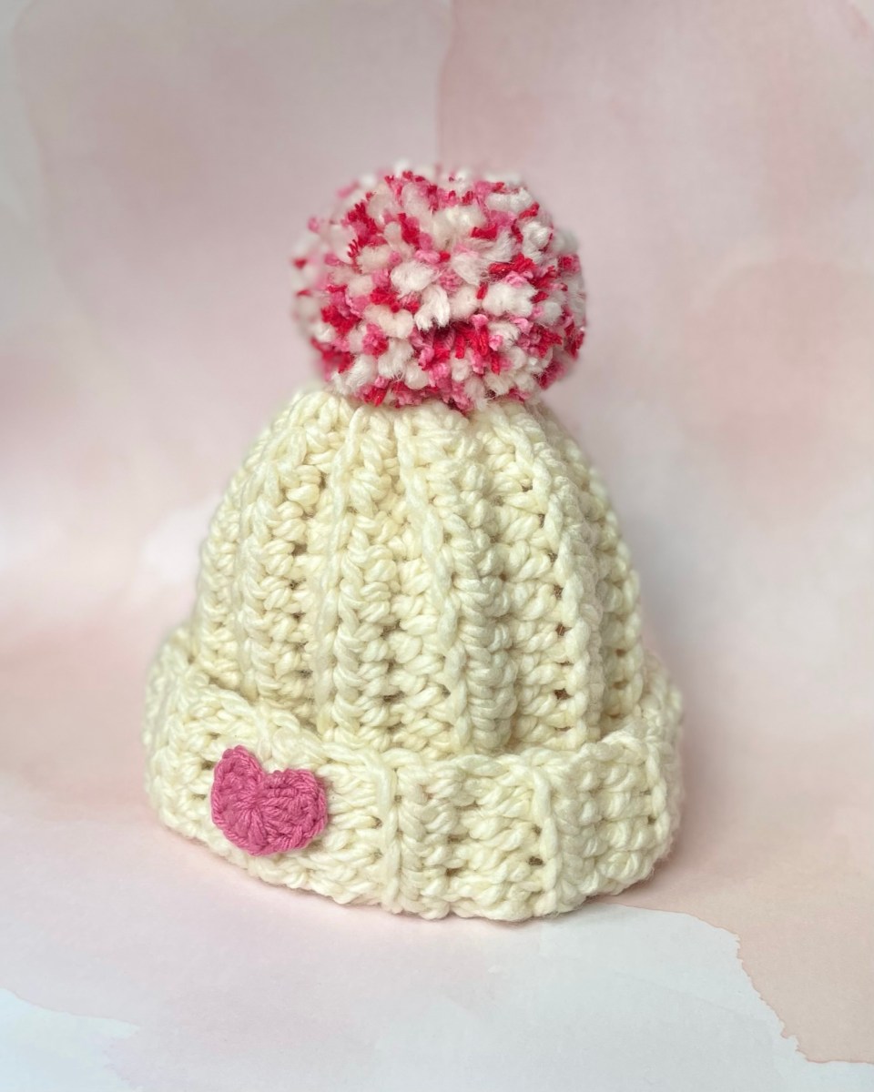 Crochet a Cozy, Cute Hat for Valentine’s Day
